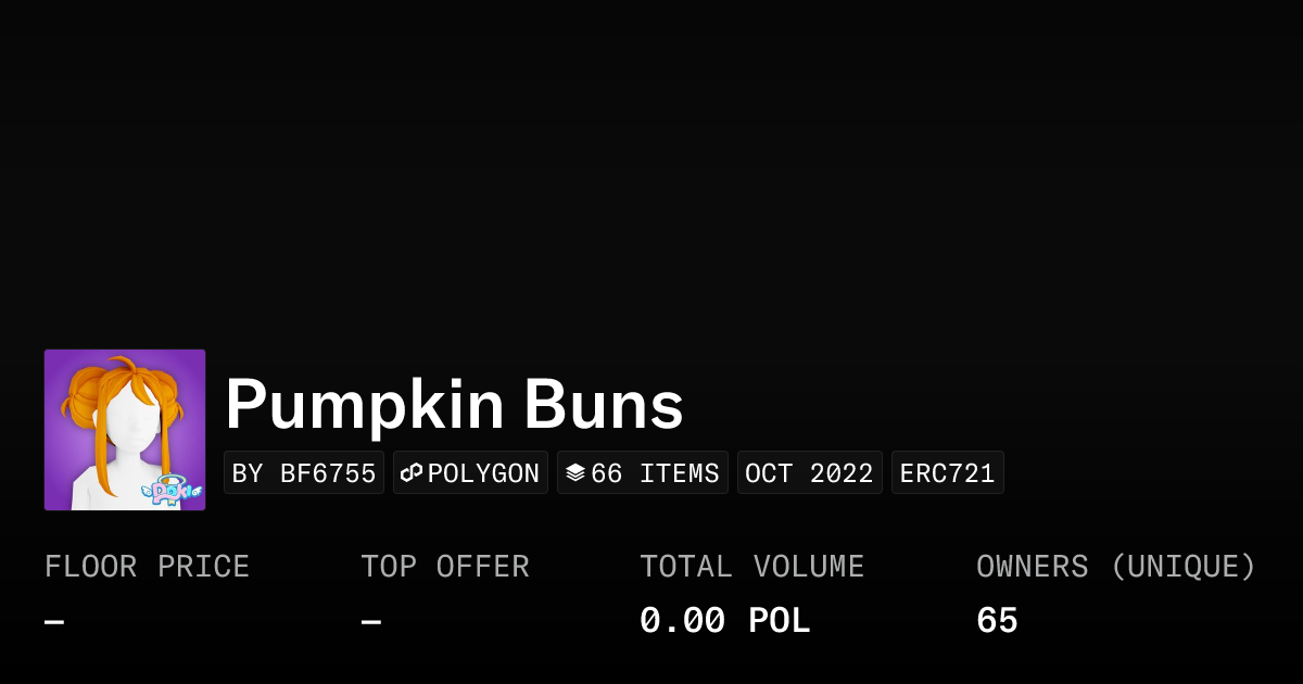 Pumpkin Buns - Collection | OpenSea