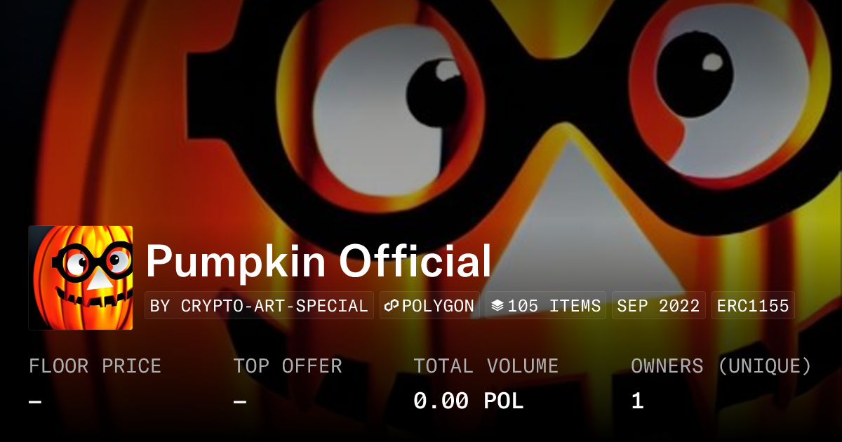 Pumpkin Official - Collection | OpenSea