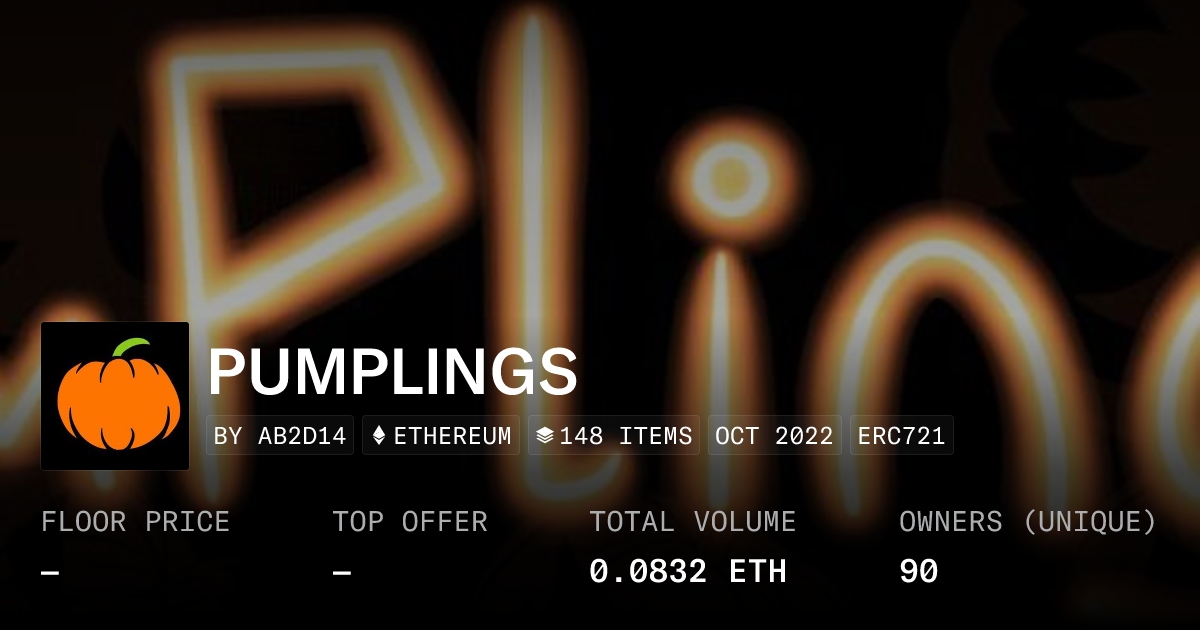 PUMPLINGS - Collection | OpenSea
