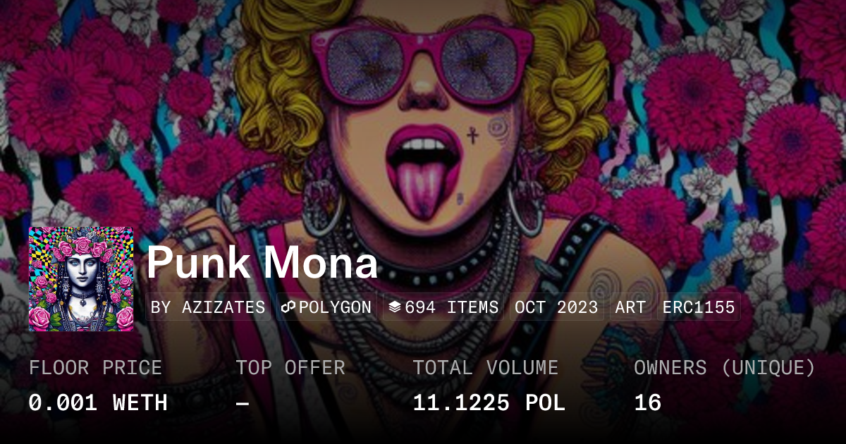 Punk Mona - Collection | OpenSea