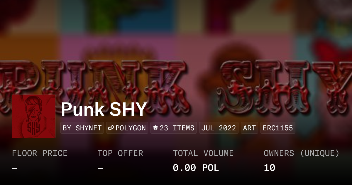 Punk SHY - Collection | OpenSea