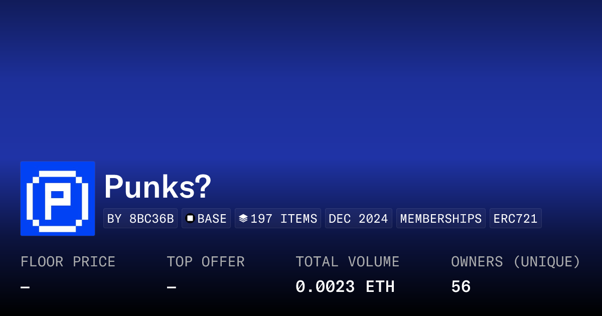 Punks? - Collection | OpenSea