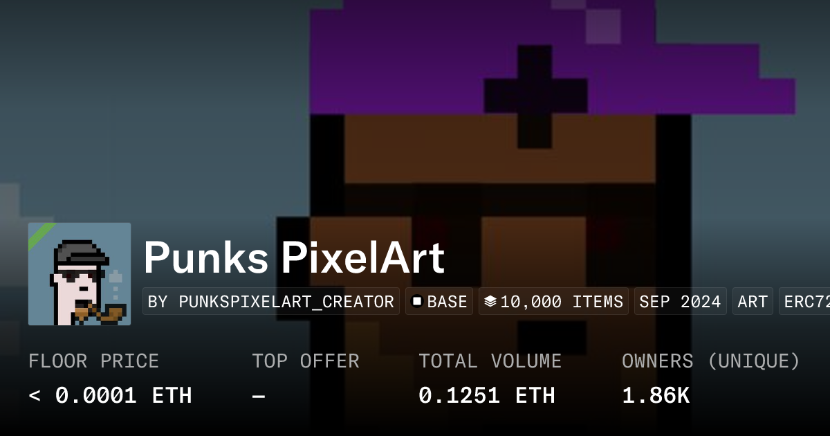 Punks PixelArt - Collection | OpenSea