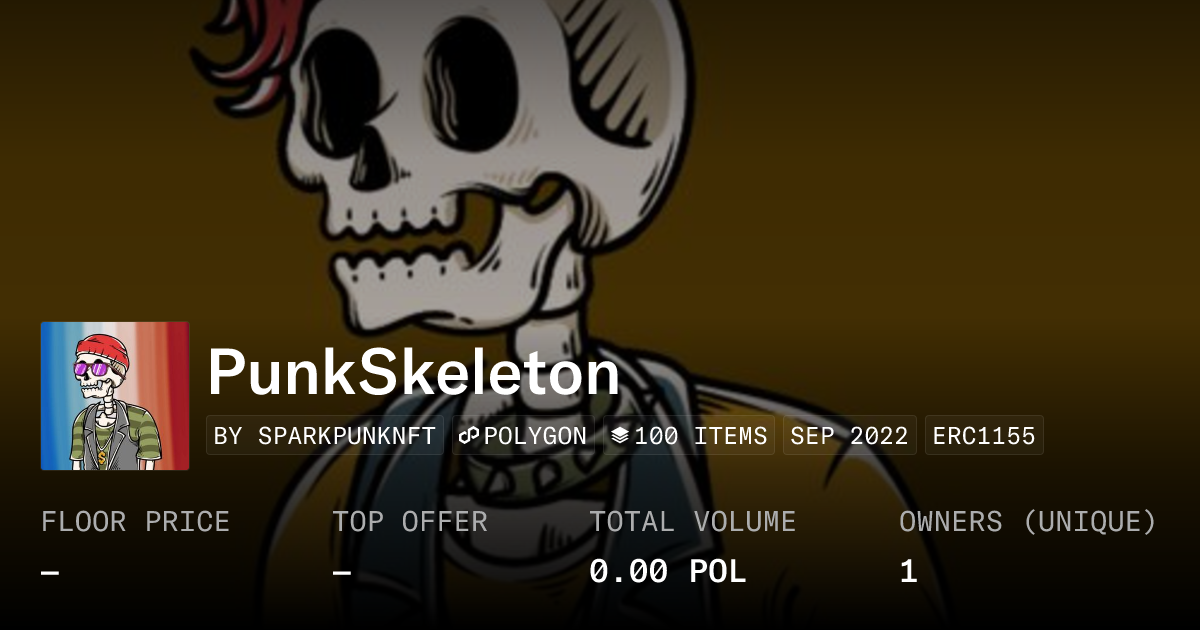 PunkSkeleton - Collection | OpenSea