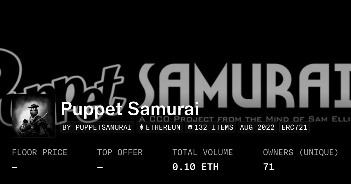 Puppet Samurai - Collection | OpenSea