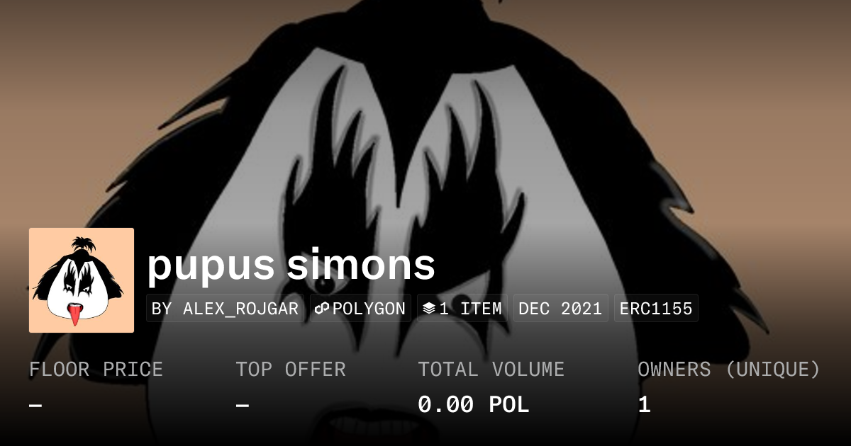 pupus simons - Collection | OpenSea