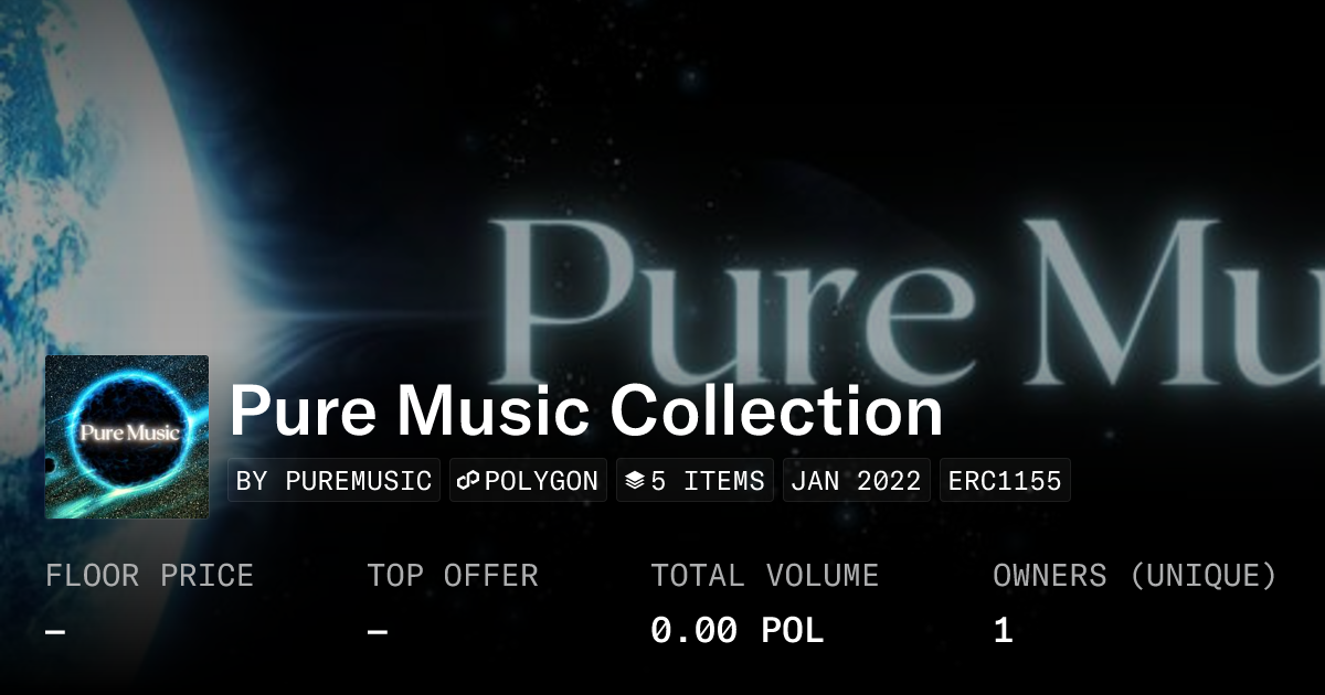 Pure Music Collection - Collection | OpenSea