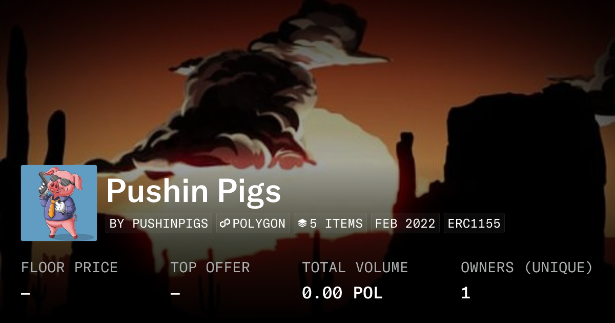 Pushin Pigs - Collection | OpenSea