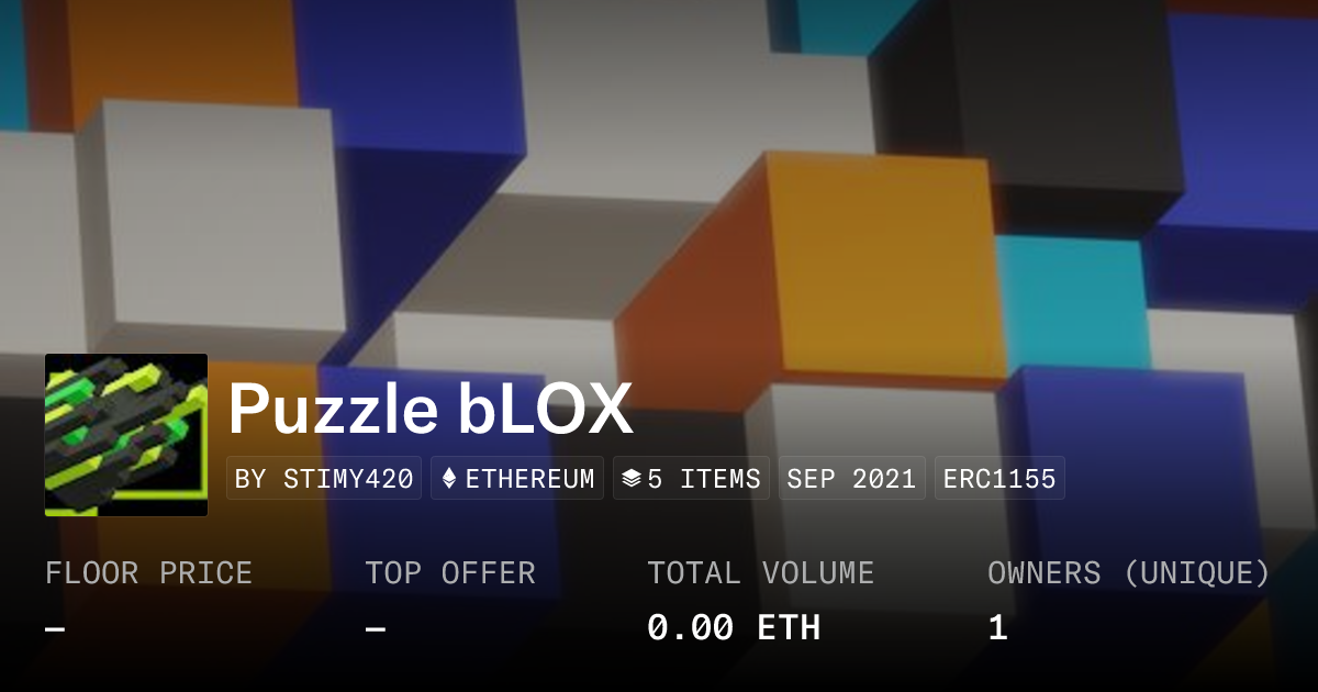 Puzzle bLOX - Collection | OpenSea