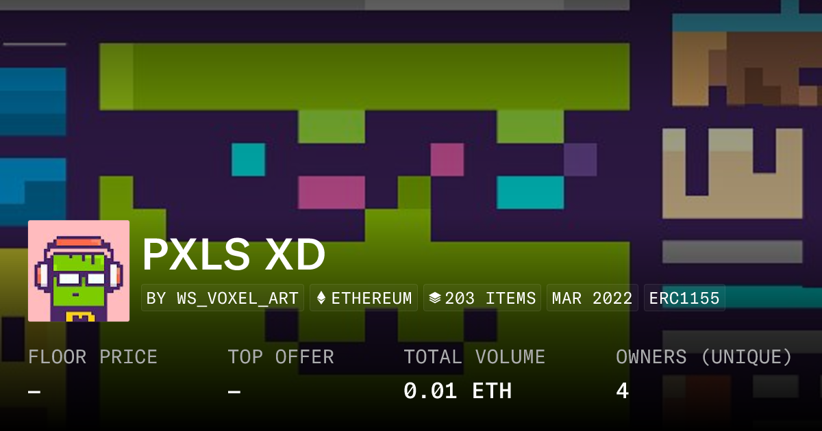 PXLS XD - Collection | OpenSea