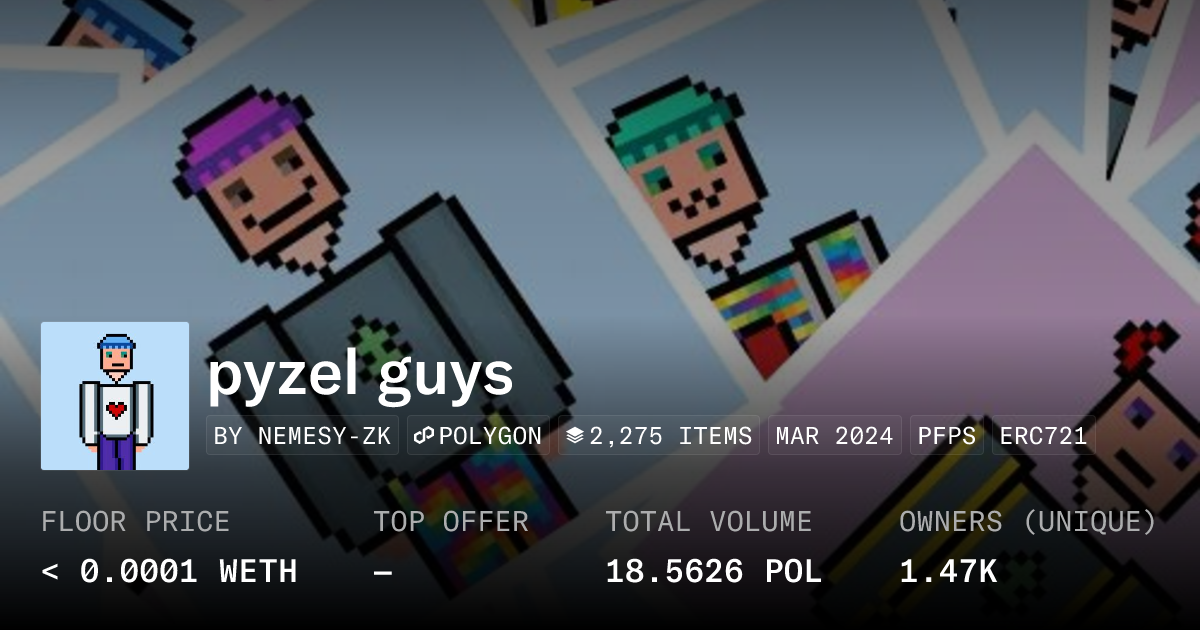 pyzel guys - Collection | OpenSea