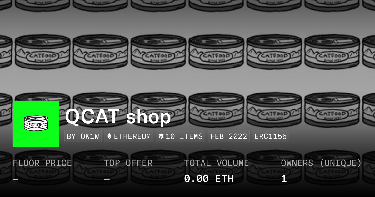 QCAT shop - Collection | OpenSea