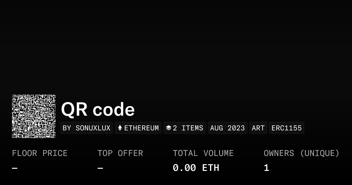QR code - Collection | OpenSea
