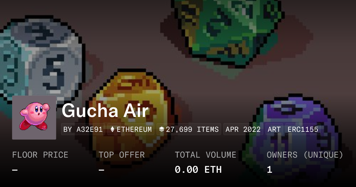 Gucha Air - Collection | OpenSea