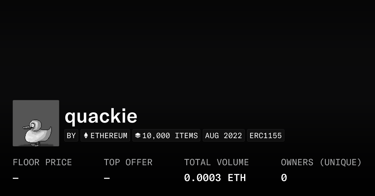 quackie - Collection | OpenSea