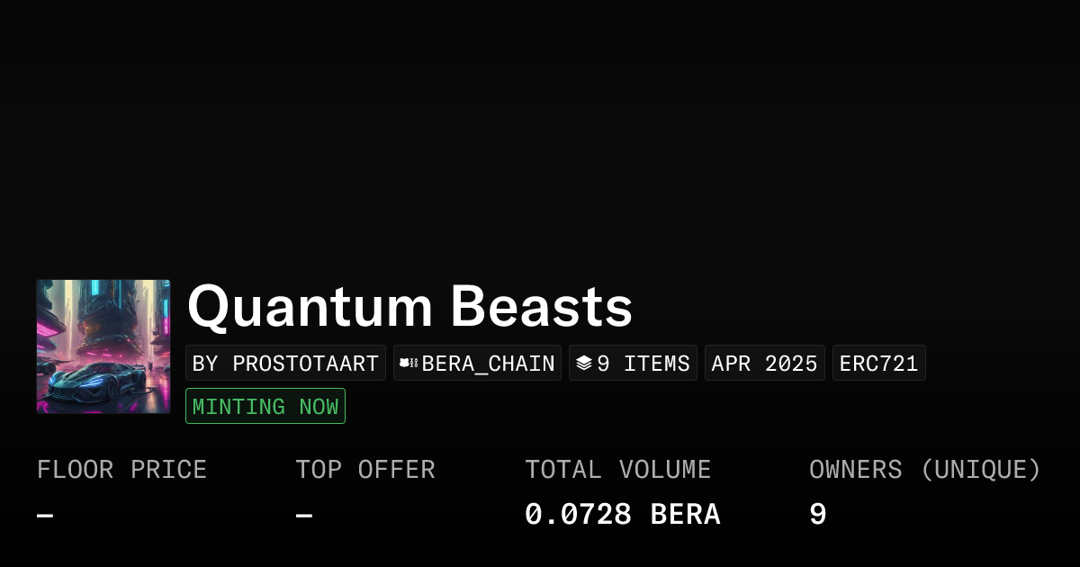 Quantum Beasts - Collection | OpenSea