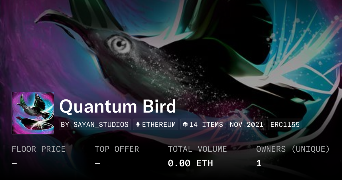 Quantum Bird - Collection | OpenSea