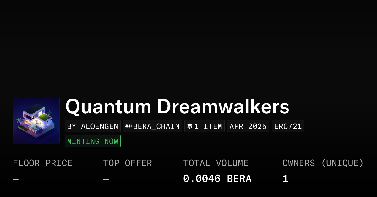 Quantum Dreamwalkers - Collection | OpenSea