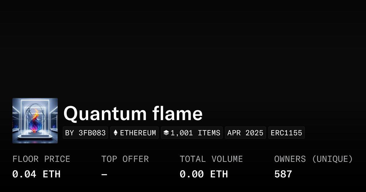 Quantum flame - Collection | OpenSea