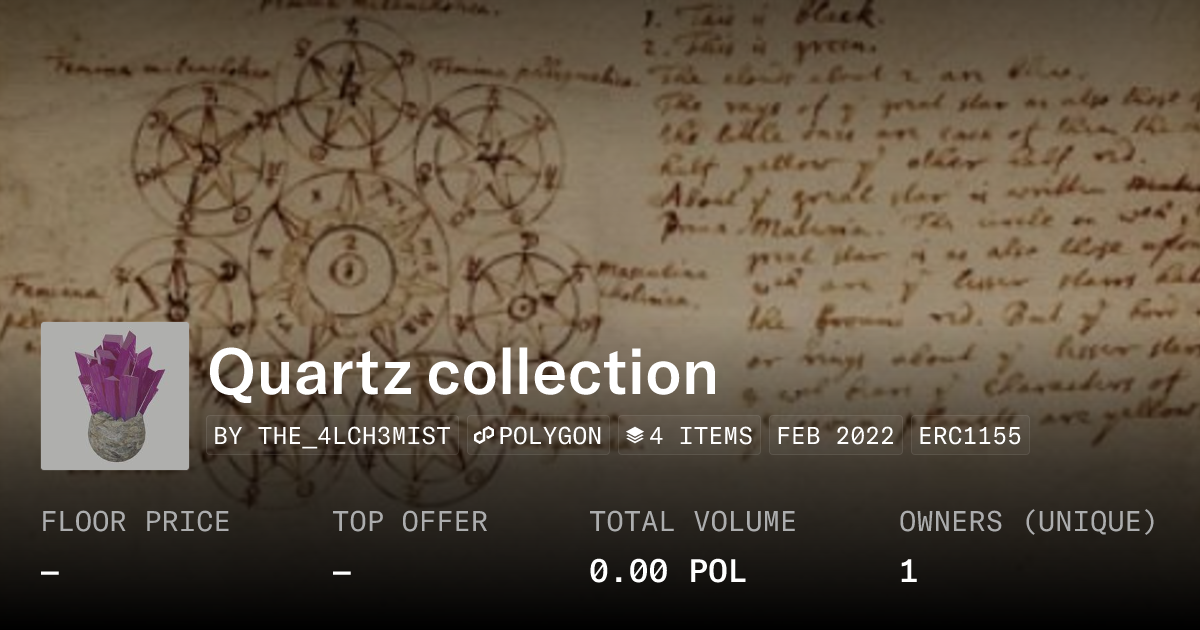 Quartz collection - Collection | OpenSea