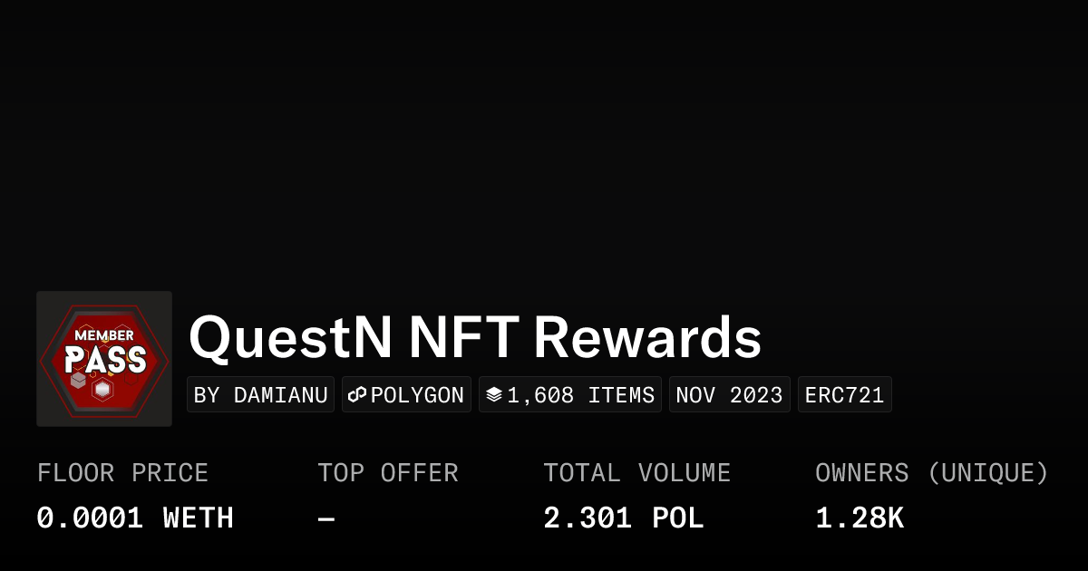 QuestN NFT Rewards - Collection | OpenSea