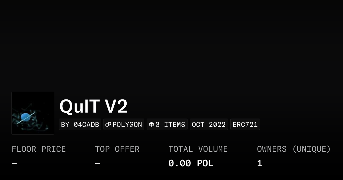 QuIT V2 - Collection | OpenSea