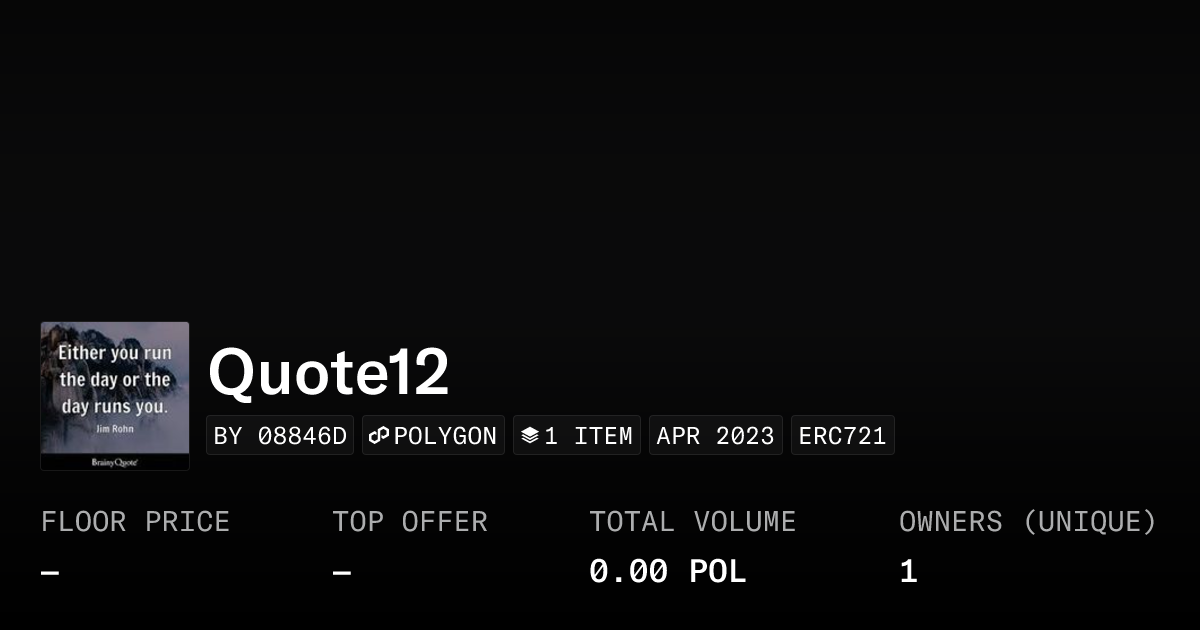 Quote12 - Collection | OpenSea