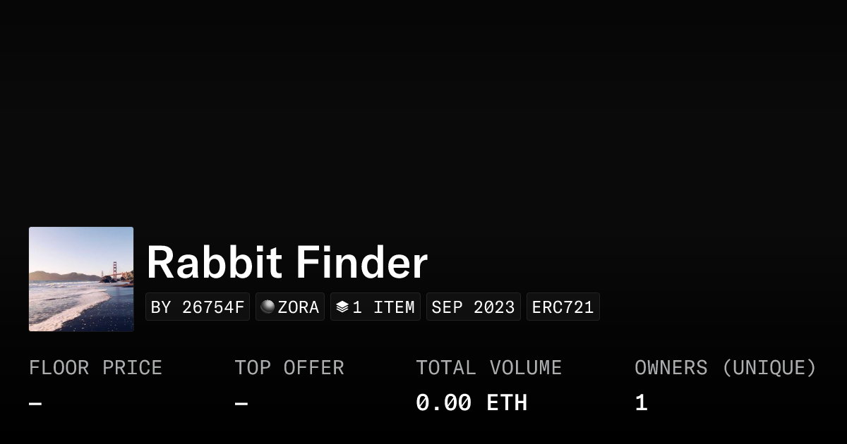 Rabbit Finder - Collection | OpenSea