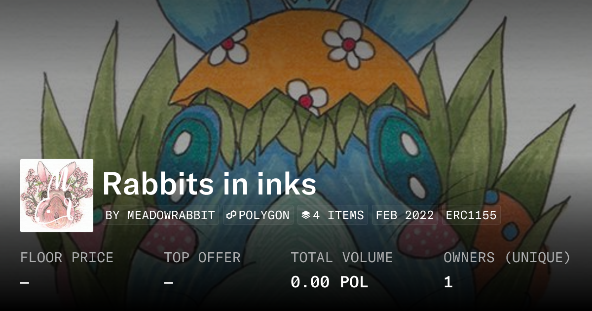 Rabbits in inks - Collection | OpenSea