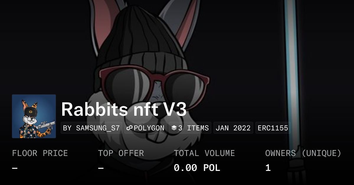Rabbits nft V3 - Collection | OpenSea