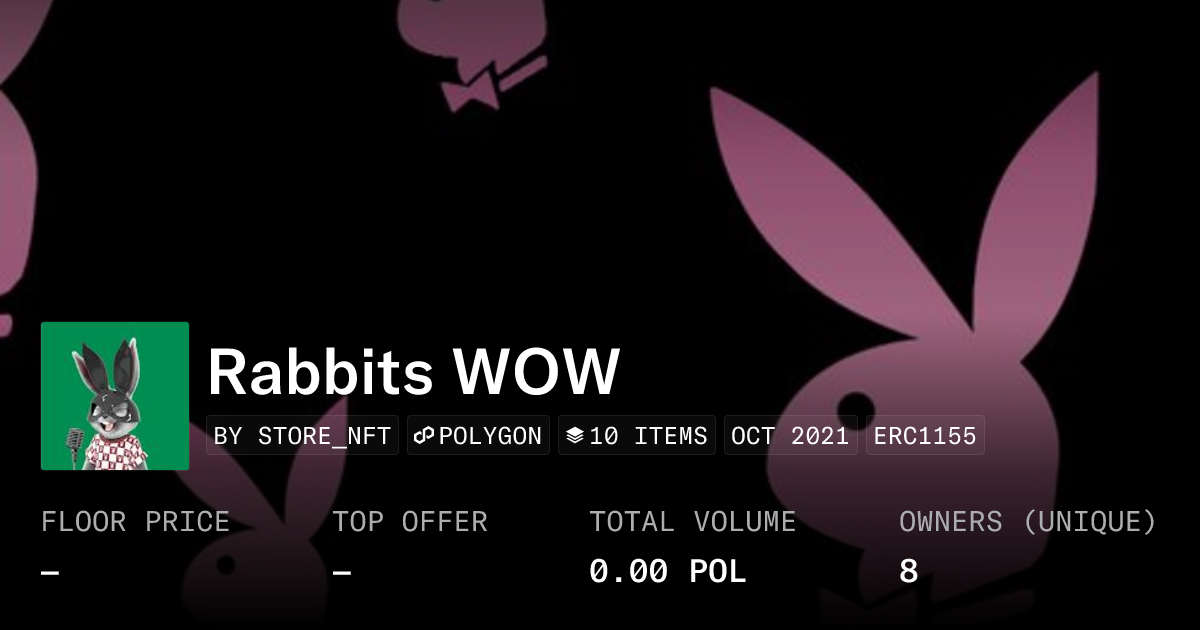 Rabbits WOW - Collection | OpenSea