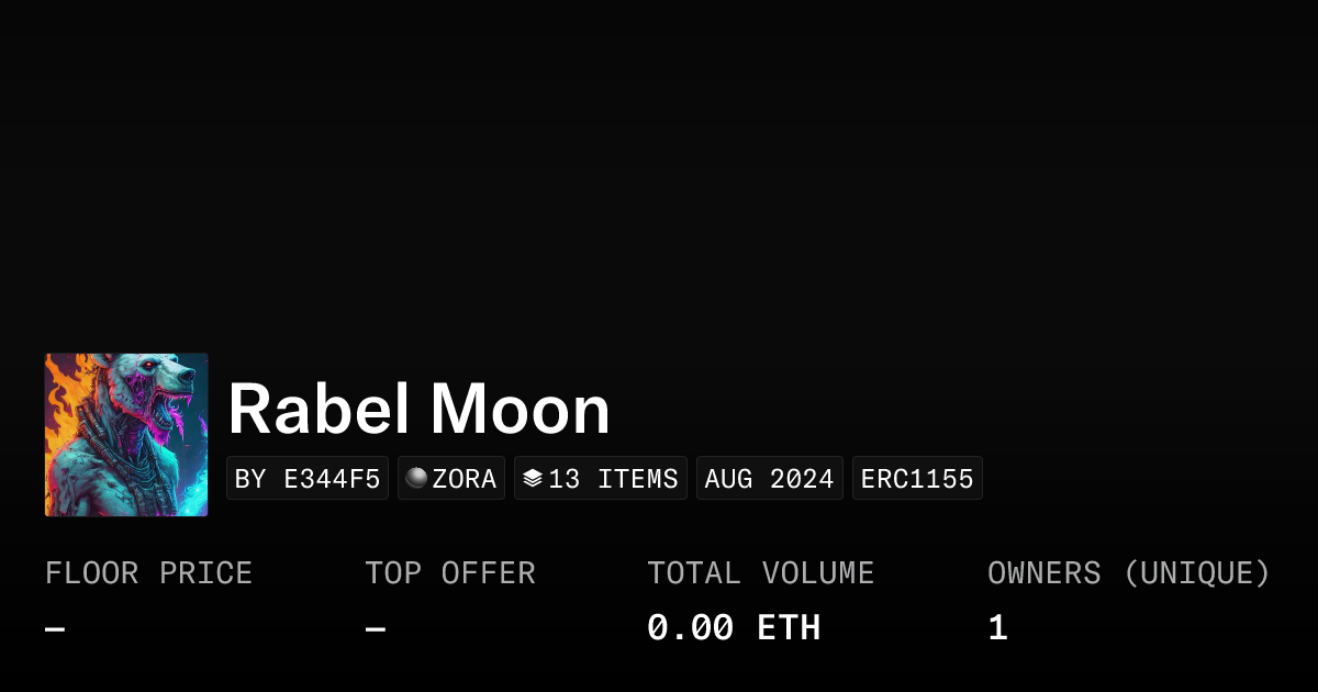 Rabel Moon - Collection | OpenSea