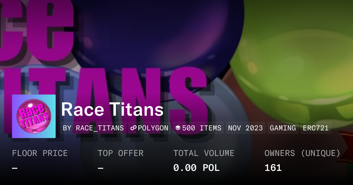 Race Titans - Collection | OpenSea