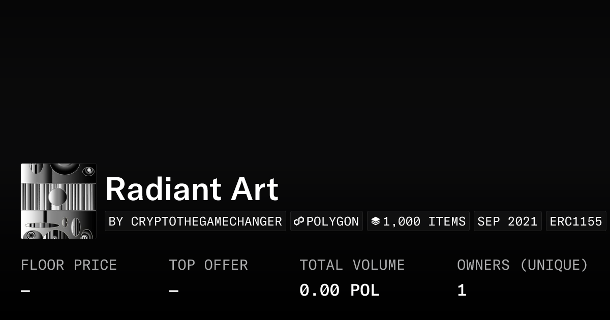 Radiant Art - Collection | OpenSea