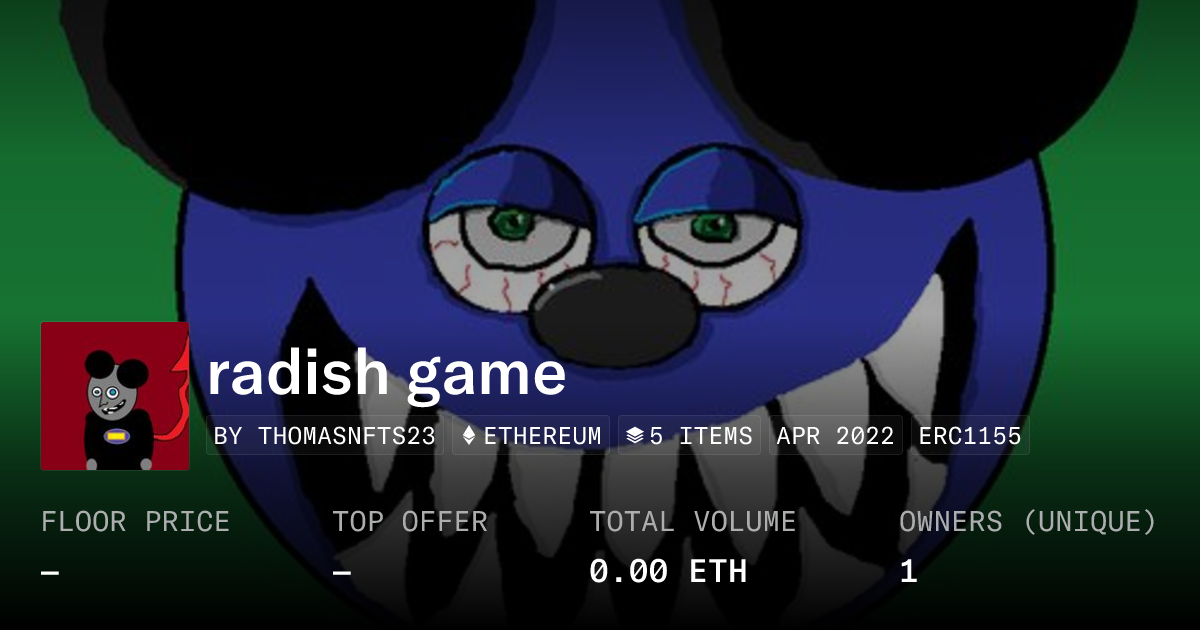 radish game - Collection | OpenSea