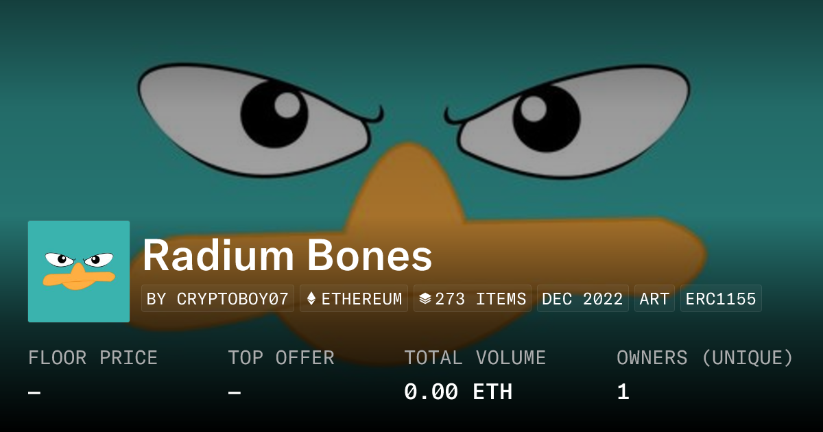 Radium Bones - Collection | OpenSea