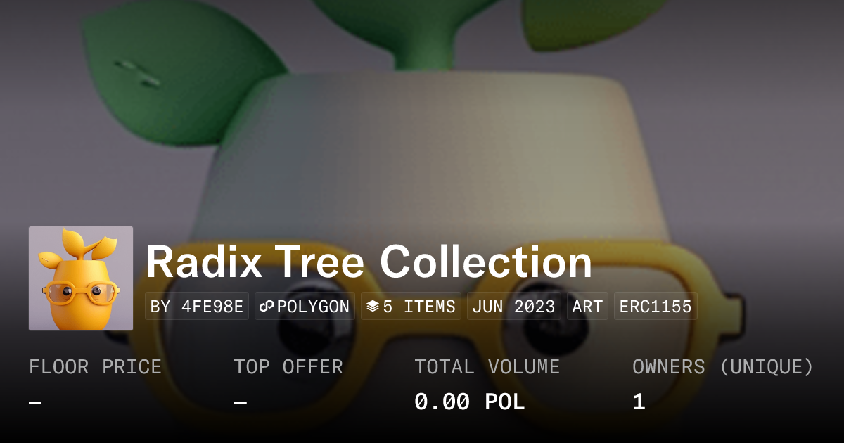 Radix Tree Collection - Collection | OpenSea
