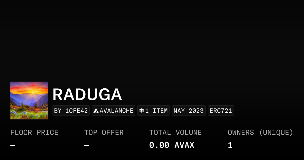 RADUGA - Collection | OpenSea