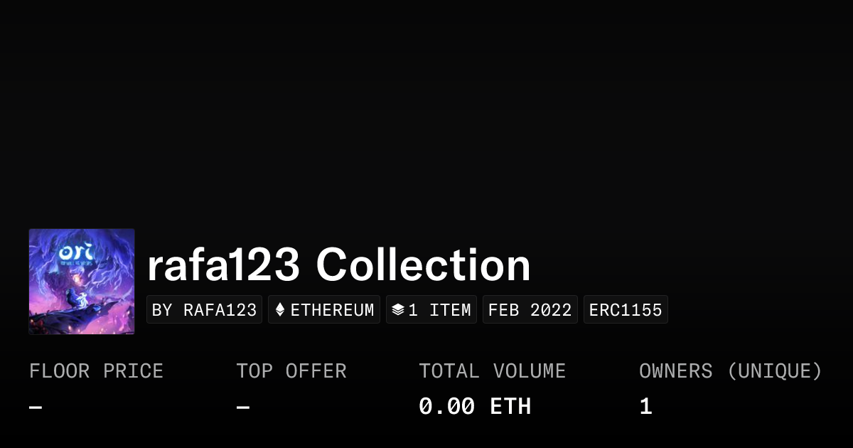 rafa123 Collection - Collection | OpenSea