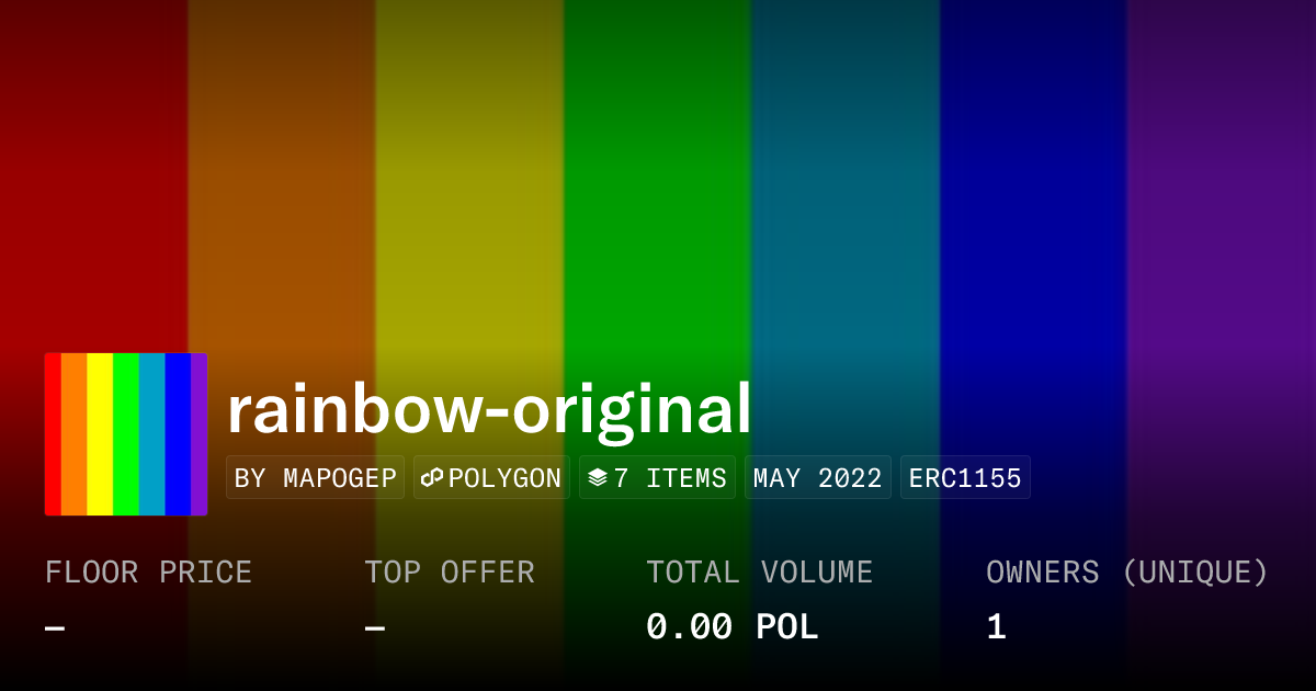rainbow-original - Collection | OpenSea