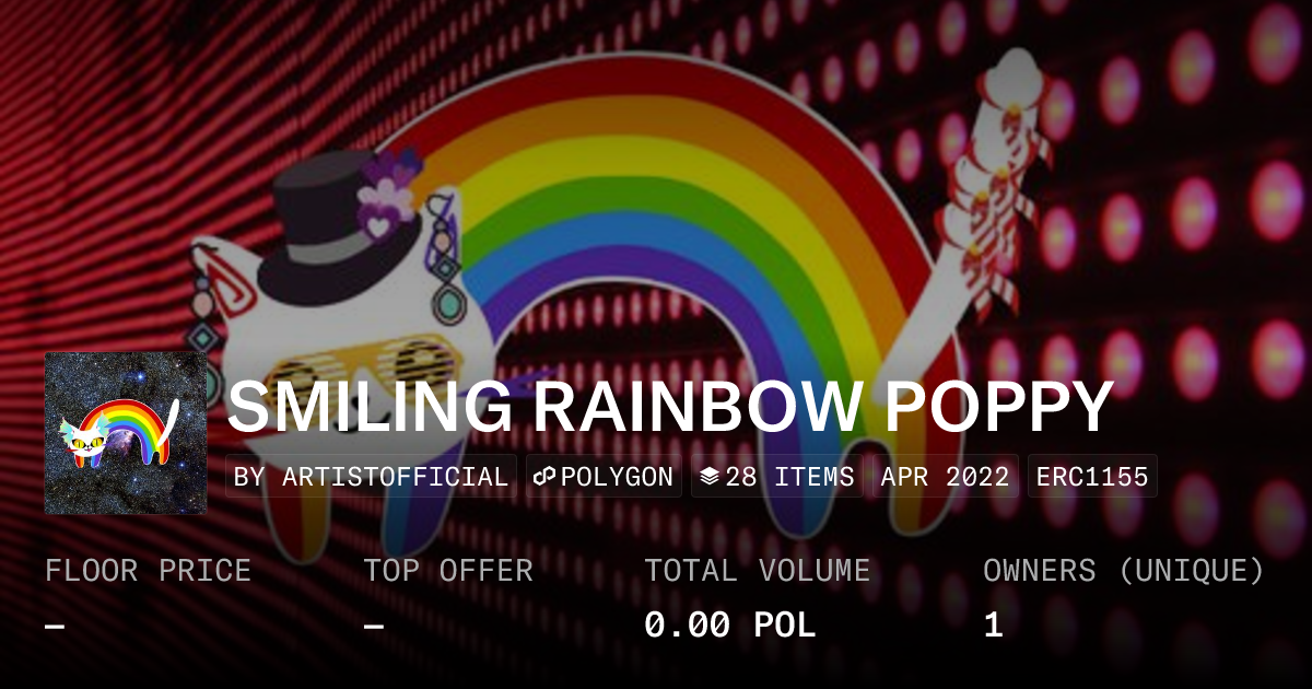 SMILING RAINBOW POPPY - Collection | OpenSea