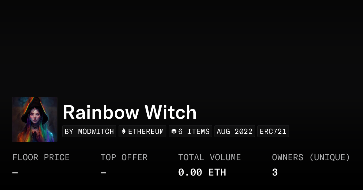 Rainbow Witch - Collection | OpenSea