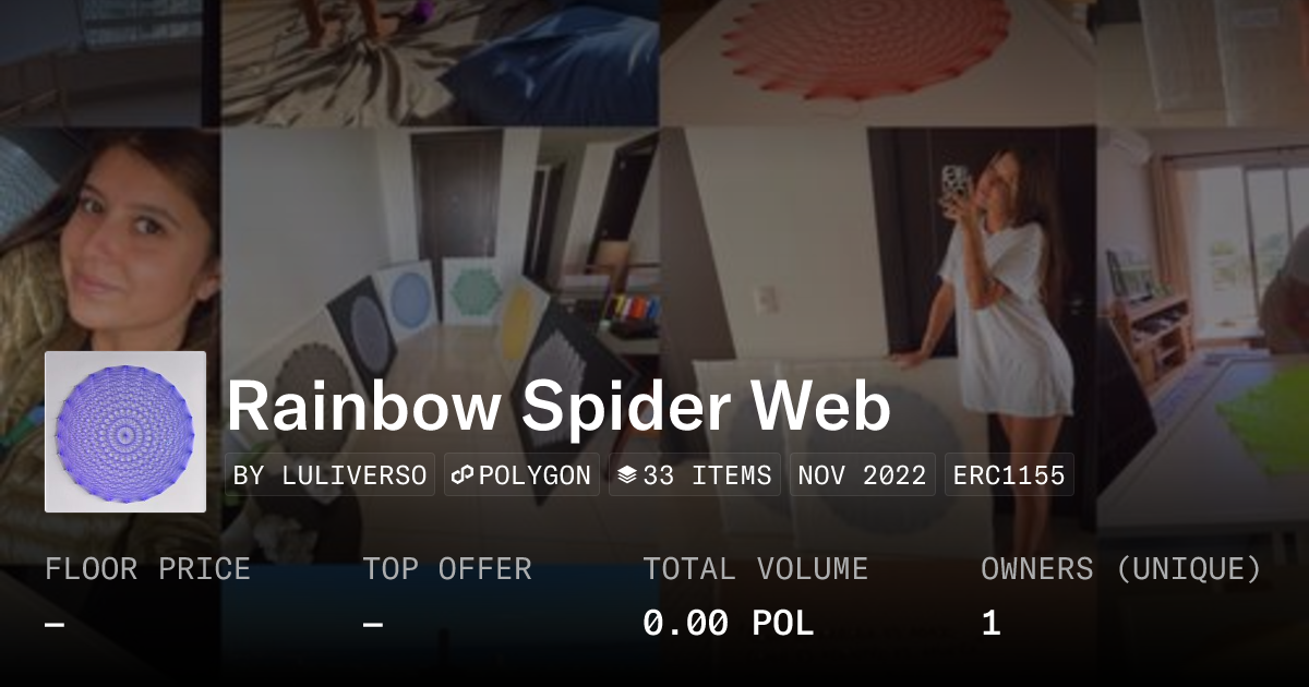 Rainbow Spider Web - Collection | OpenSea