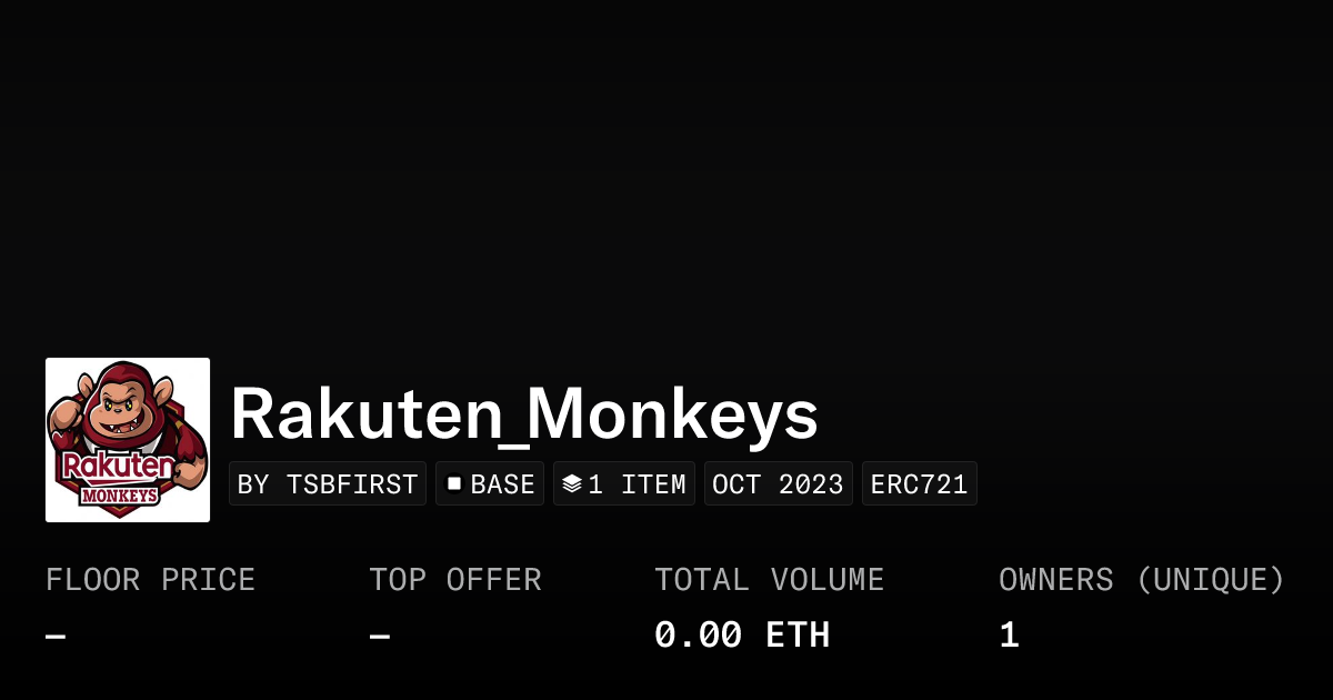 Rakuten_Monkeys - Collection | OpenSea