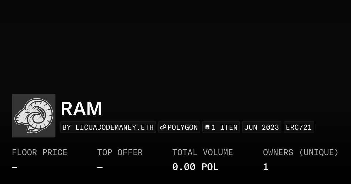 RAM - Collection | OpenSea