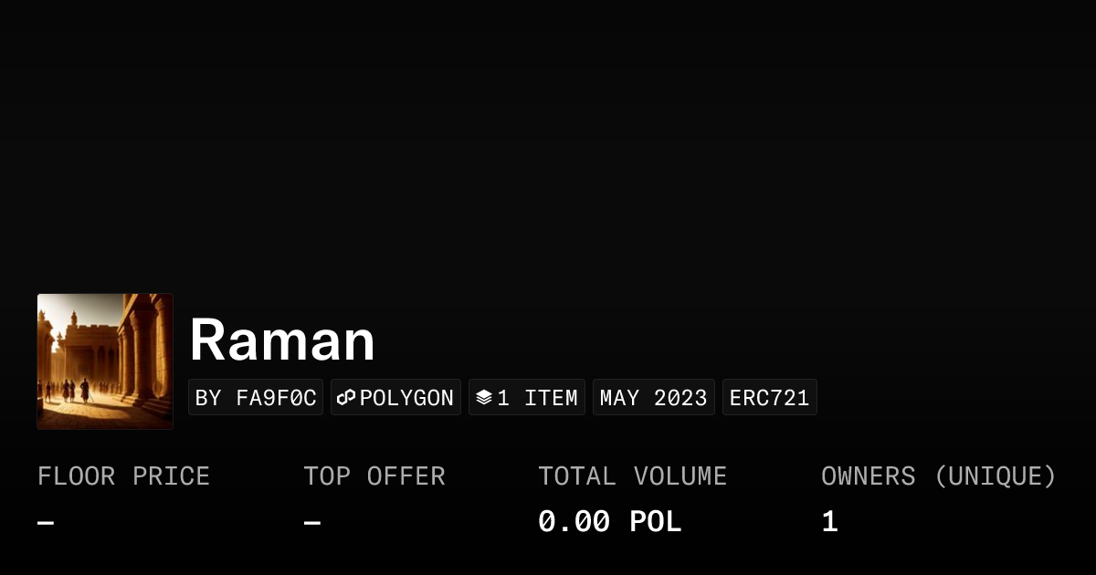 Raman - Collection | OpenSea