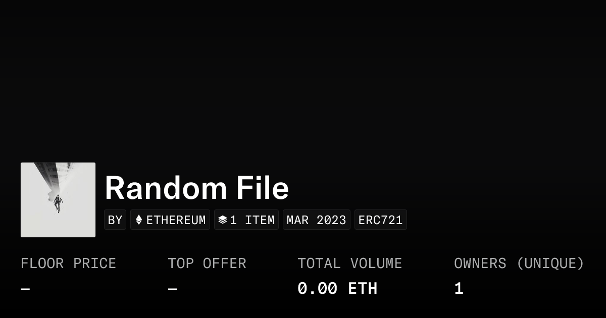 Random File - Collection | OpenSea