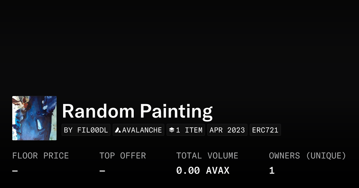 Random Painting - Collection | OpenSea