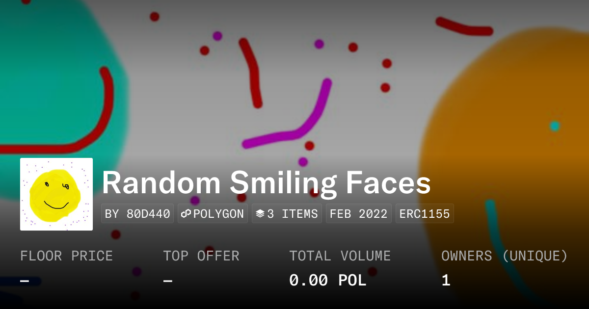 Random Smiling Faces - Collection | OpenSea