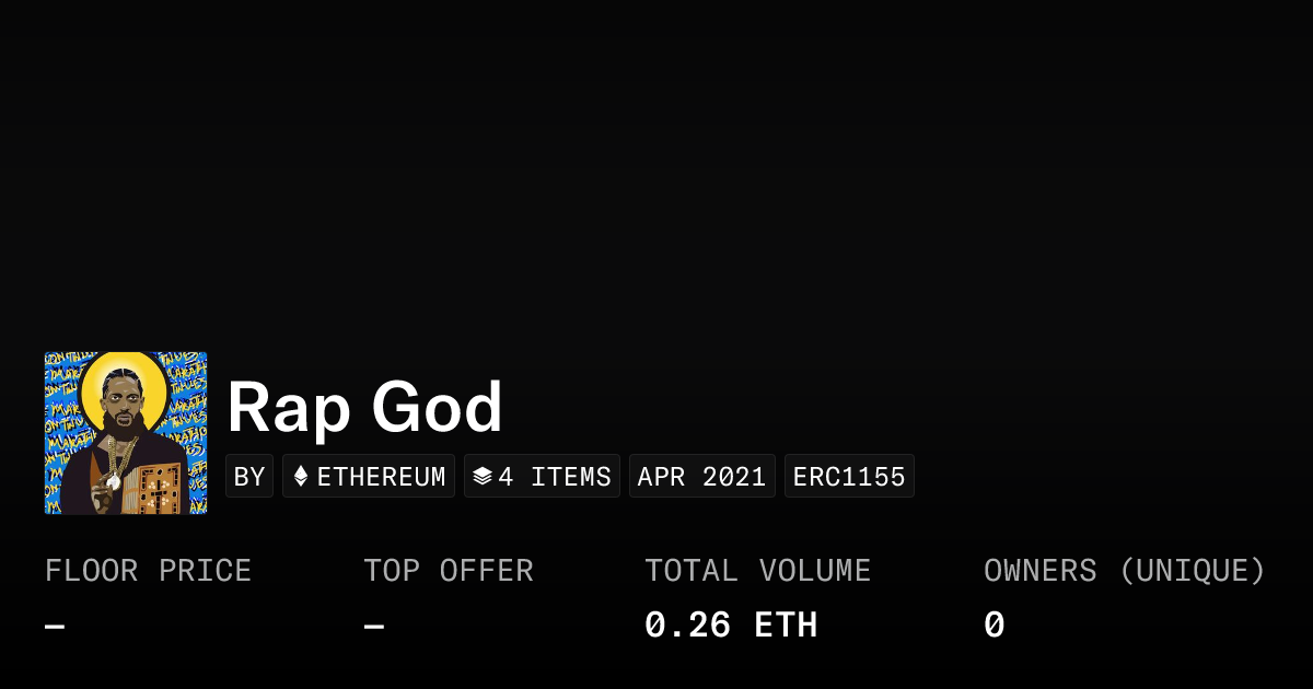 Rap God - Collection | OpenSea